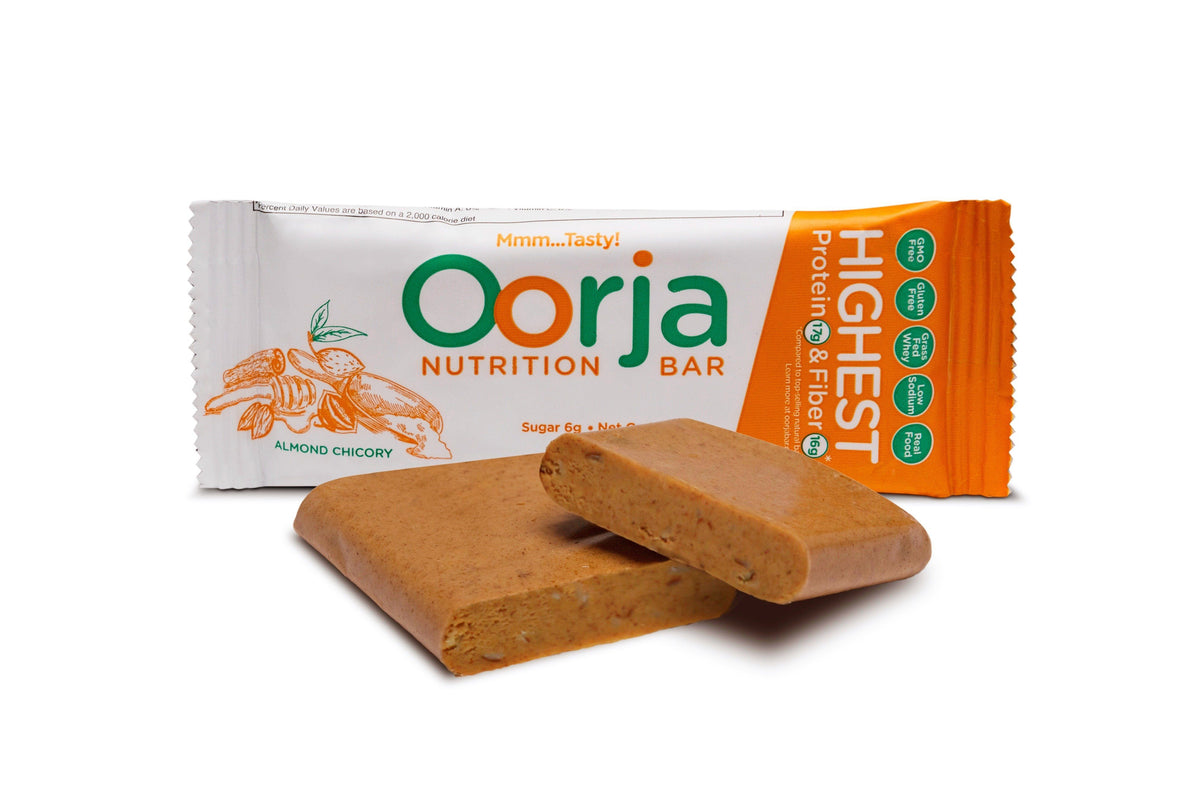 Oorja Protein Bars Almond Chicory Flavor | Oorja Nutrition Bars